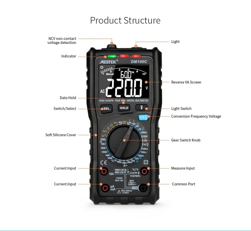 MESTEK DM100C Digital Multimeter | Review | Price | Specifications